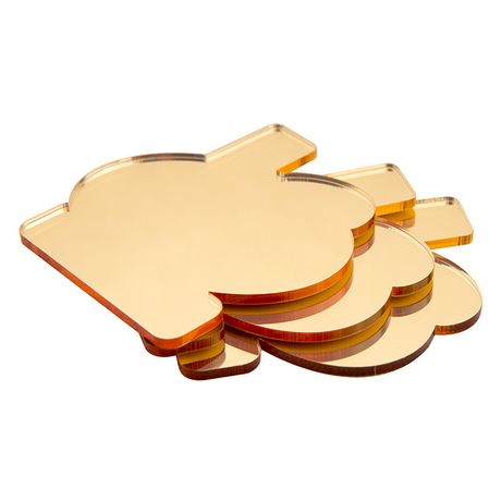 High Reflective Gold Mirror Acrylic Sheet PMMA Mirror Plexiglass Mirror ...